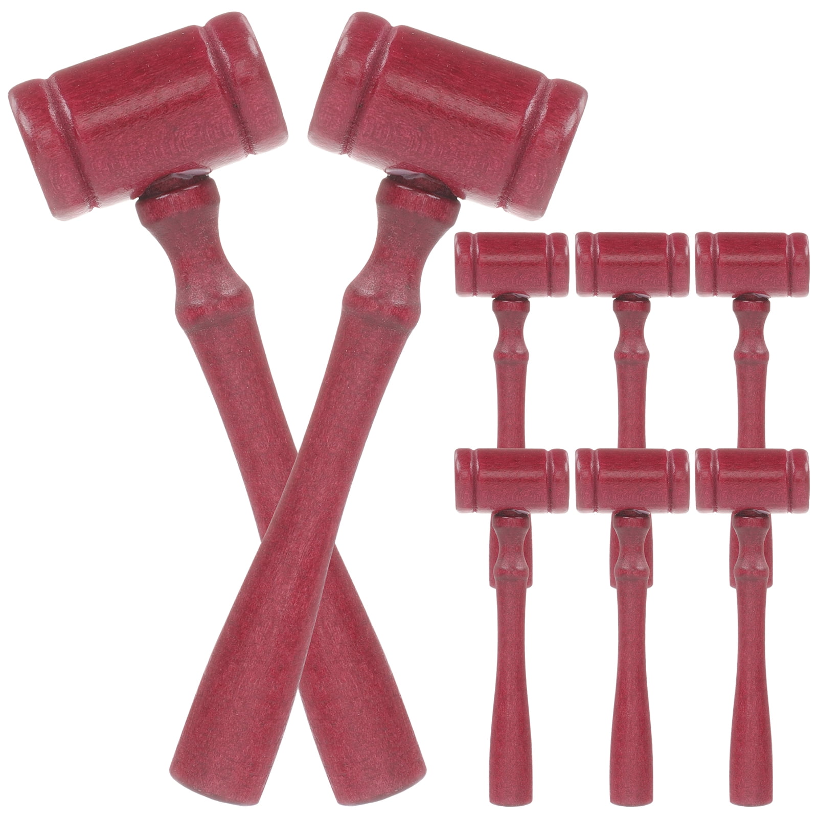 CIMAXIC Wynbing 10pcs Judges Wooden Gavel Hammer Sound Block Toy for ...