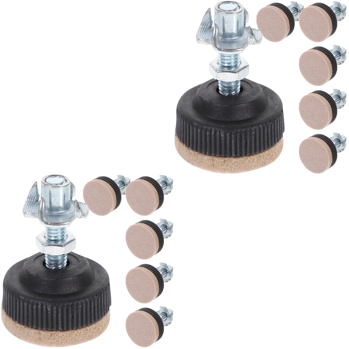 WynBing 12 pcs Felt Furniture Leveler Adjustable Leveling Legs ...