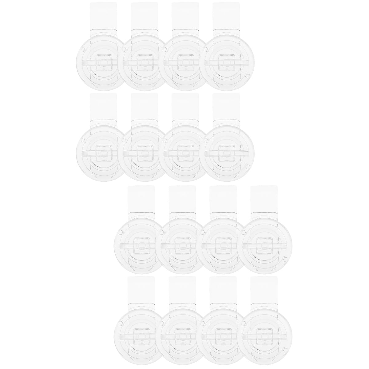 CIMAXIC 16Set Transparent Acrylic Hasps for Locking Hinges on Wood and ...