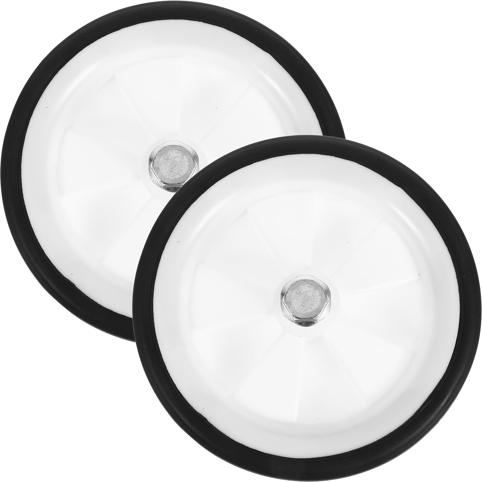 WynBing 2 Pcs Rubber Air Compressor Casters Compressors Wheels Black ...