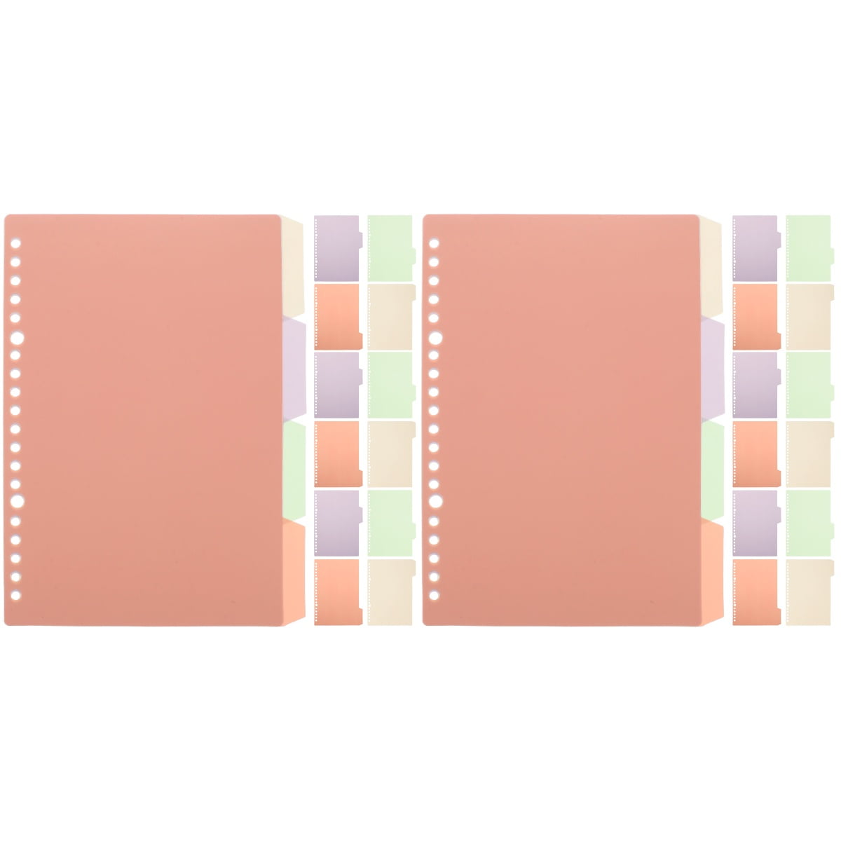 CIMAXIC Binder Dividers Assorted Color PP 20 Sets 8.5X6.3X0.1in For ...