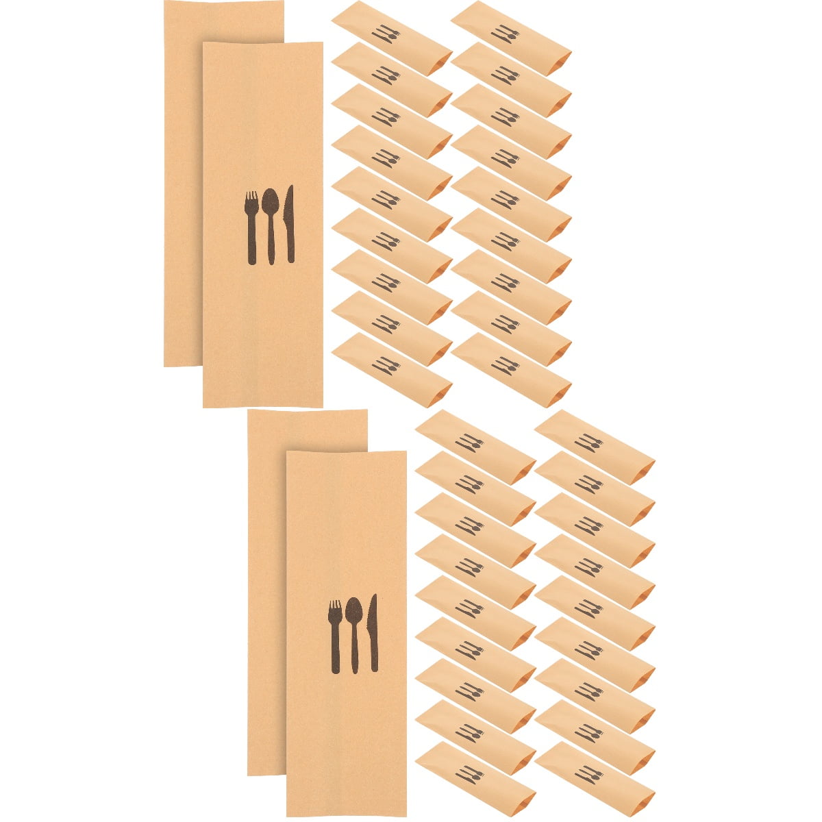 CIMAXIC 200 Pcs Disposable Paper Tableware Bags for Wedding Banquets ...