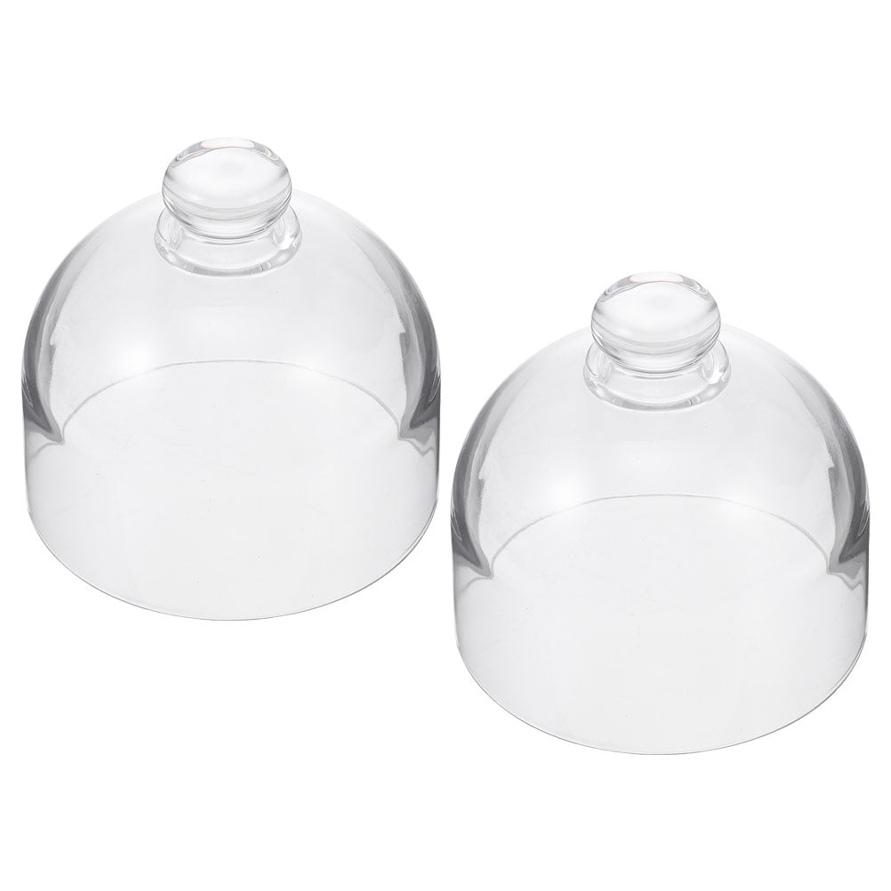 CIMAXIC Transparent Glass Cake Dome for Protection and Displaying ...