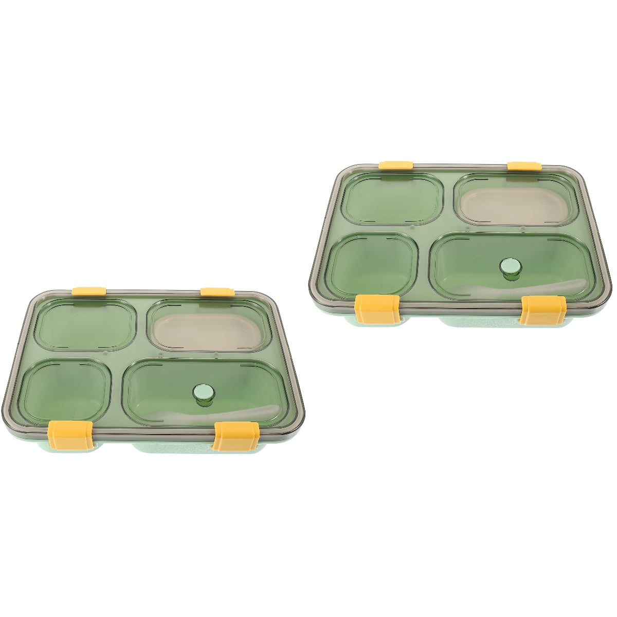 WynBing 2pcs Divided Food Box Reusable Food Box Portable Food Container ...