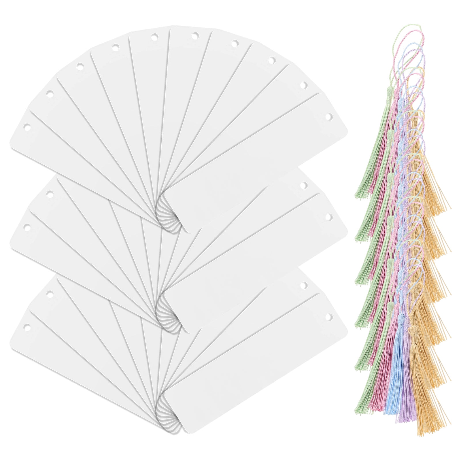 WynBing 30 Sets Clear Acrylic Bookmarks Blank Acrylic Bookmark Acrylic ...