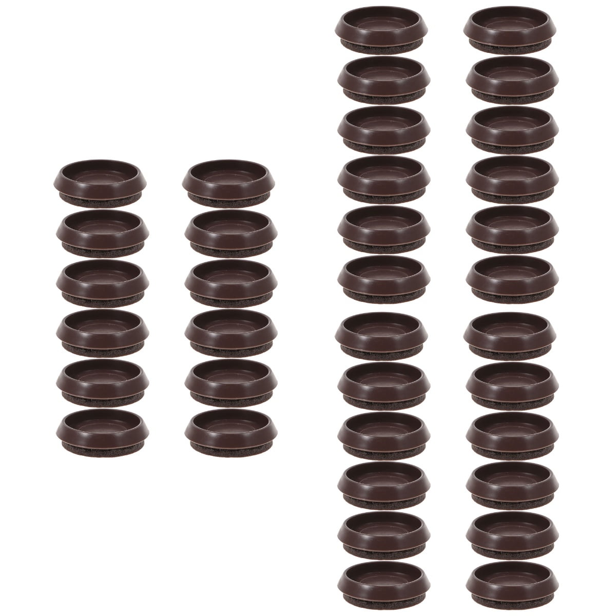 WynBing 36 pcs Furniture Coaster Chair Wheel Stoppers Felt Caster Cups ...