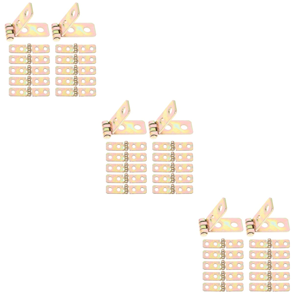 WynBing 36 pcs Small Hinge Wooden Furniture Hinge Long Folding Butt ...