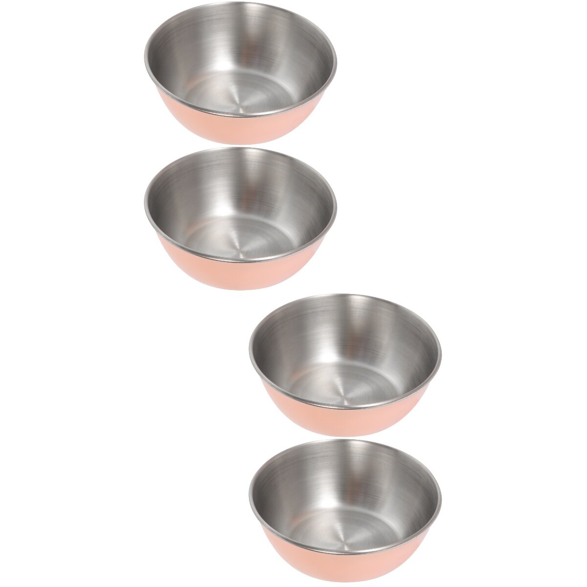 WynBing 4 Pcs Metal Dipping Dishes Round Dipping Bowls Round Sauce ...