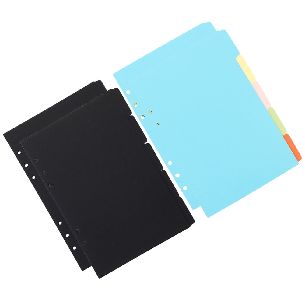 WynBing 4 Sets of Colored Binder Dividers Loose Leaf Notepad Tabs ...