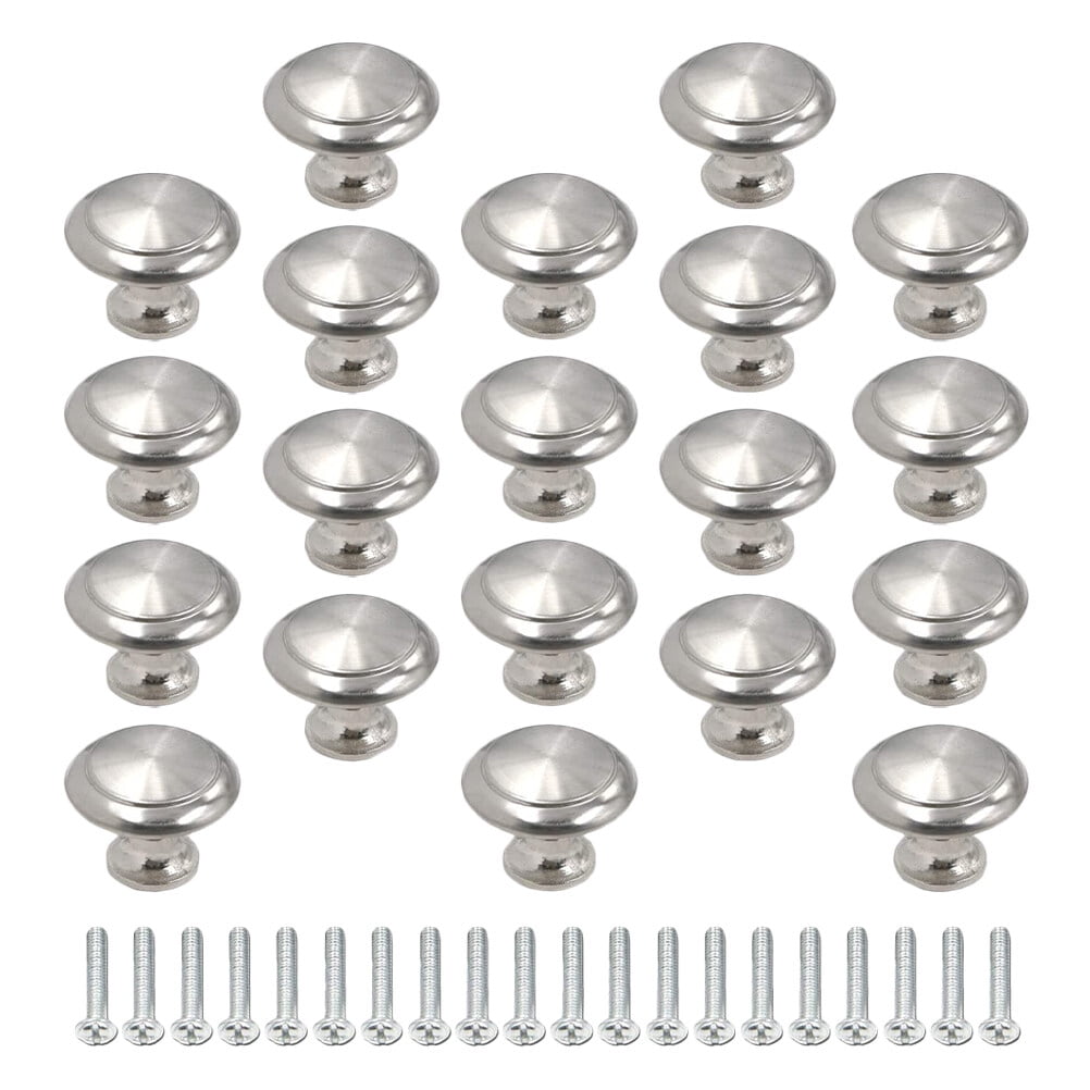 WynBing 40 Pcs Cabinet Knobs Round Brushed Drawer Knobs Modern Cabinet ...