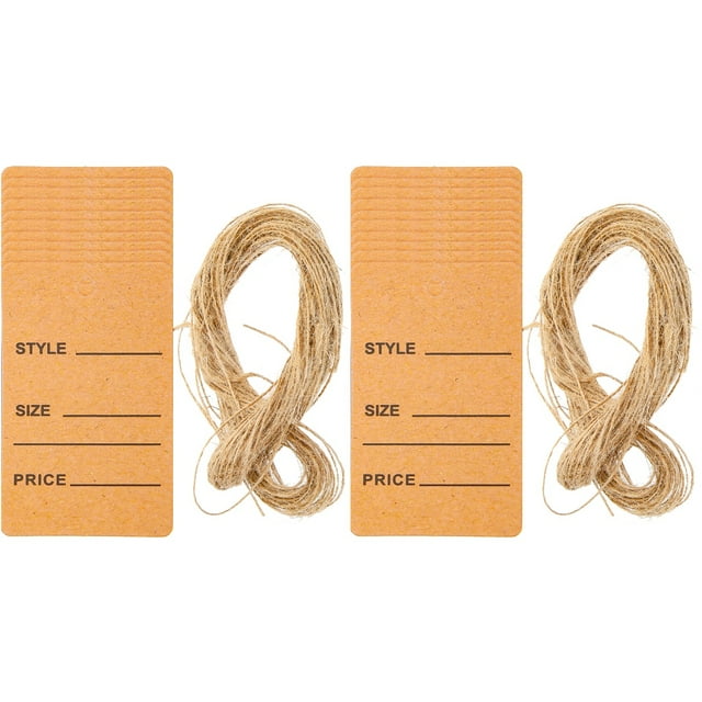 WynBing 400 pcs Price Tags with String Clothing Price Tags Writable ...