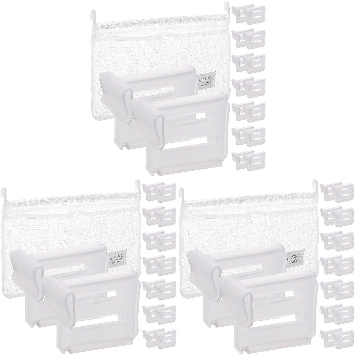 CIMAXIC 48 Pcs Fridge Drawer Dividers Plastic Partition with PP Mesh ...