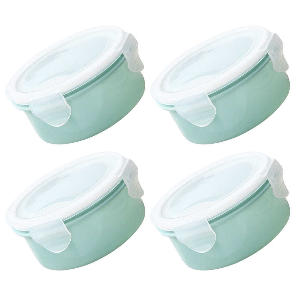 WynBing 4pcs Fruit Storage Containers Fridge Vegetable Container Round ...