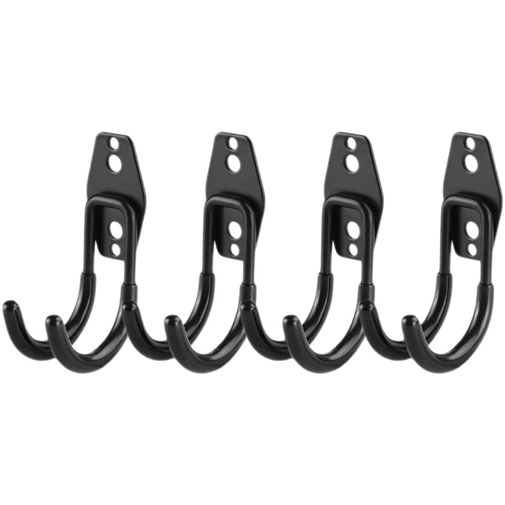 WynBing 4pcs Garage Hangers Utility Double Hooks Wall Mount Storage ...