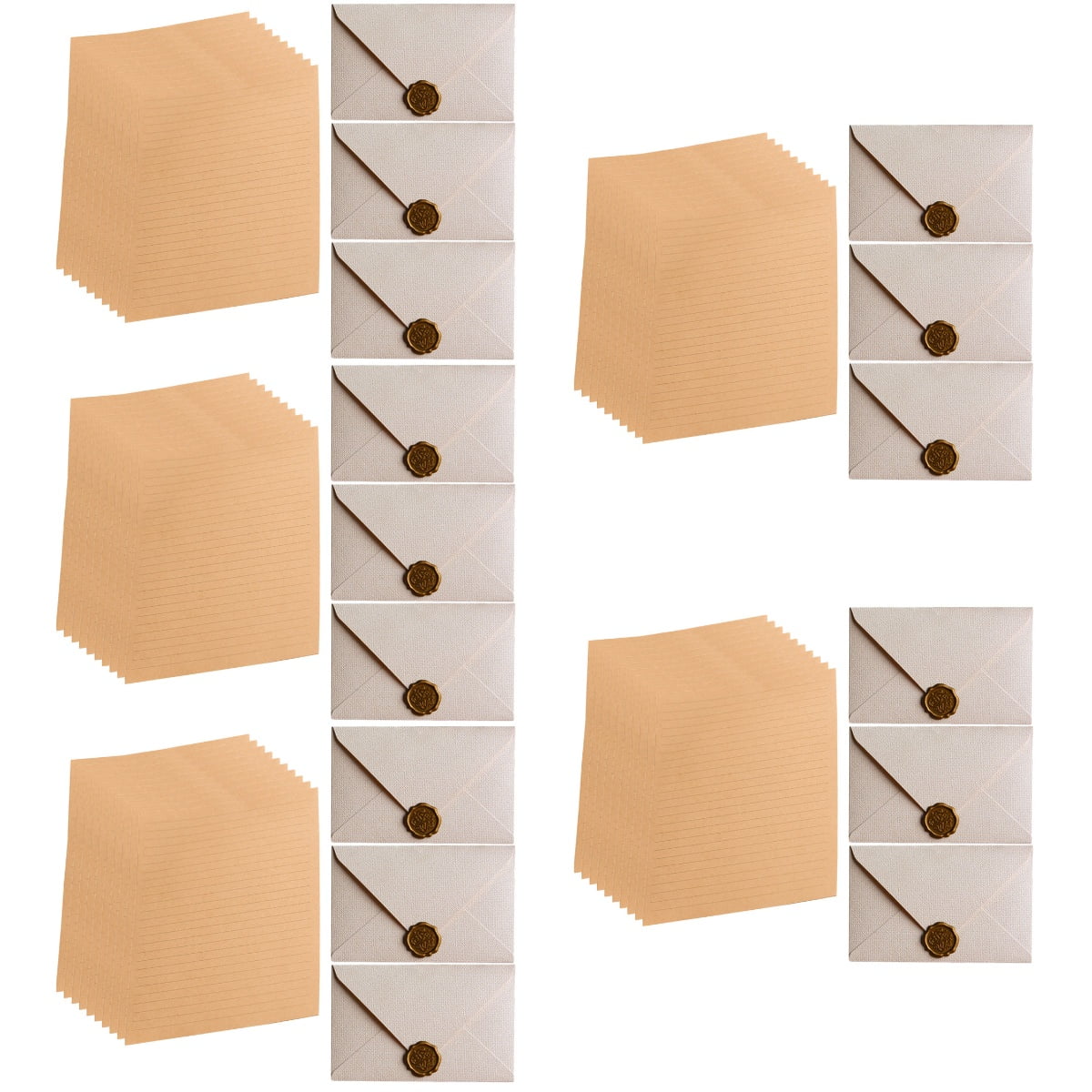 WynBing 5 Sets Writing Letter Papers Letter Envelopes Paper Envelopes ...