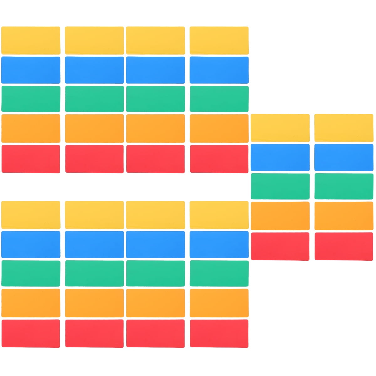 WynBing 50 Pcs Magnet Memo Tags Colored Display Label Stickers for ...