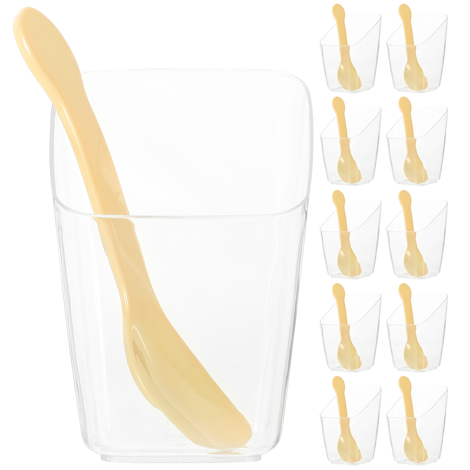 WynBing 50 Sets Dessert Cups Pudding Containers Fruit Yogurt Cups ...