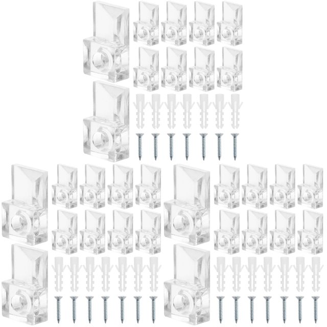 WynBing 60 Sets Mirror Clips Wall Hanging Kit Mirror Hangers Mirror ...