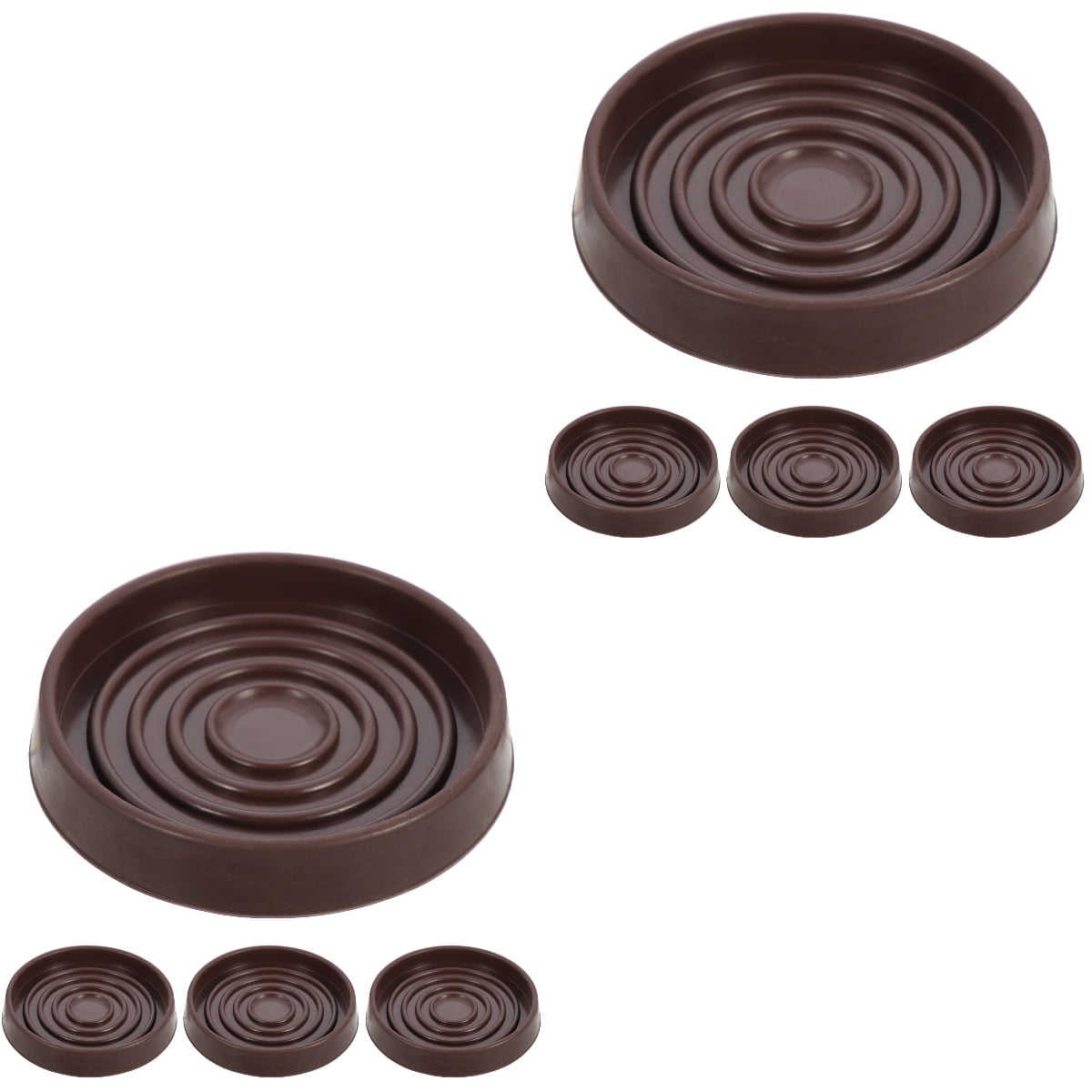 WynBing 8 Pcs Round Furniture Coasters Rubber Furniture Feet Cups ...
