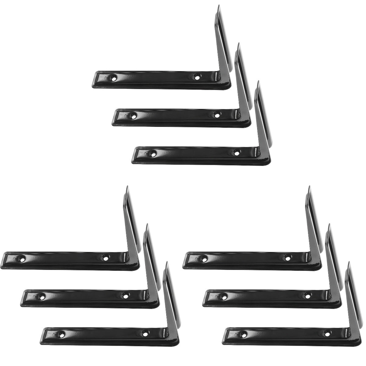 WynBing 9 pcs Shelf Bracket Wall Mounted Shelf Support Wall Decorative ...