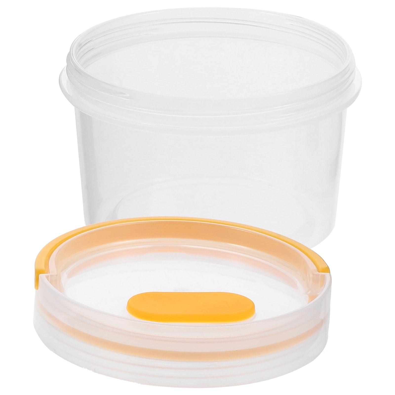 WynBing Freezer Sealing Box Transparent Ice Cream Container Round ...