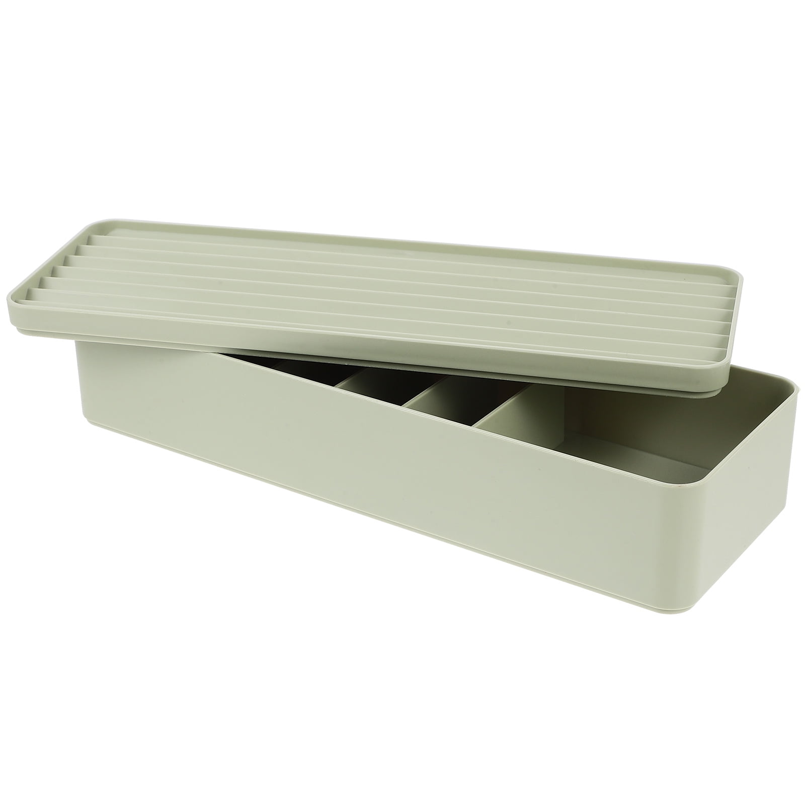 WynBing Plastic Cord Storage Box with Lid Wire Management Box Desktop ...