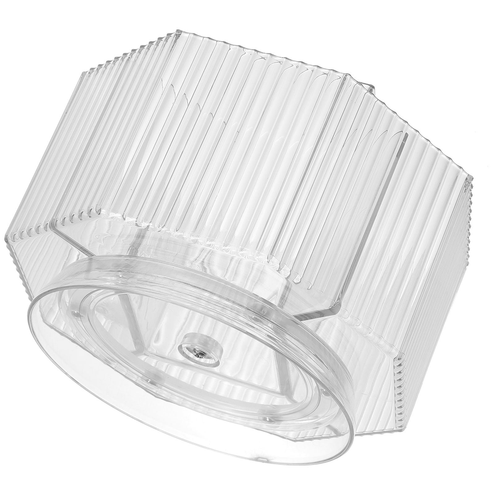 CIMAXIC Transparent ABS Rotating Pen Holder Round Base Grid Design for ...