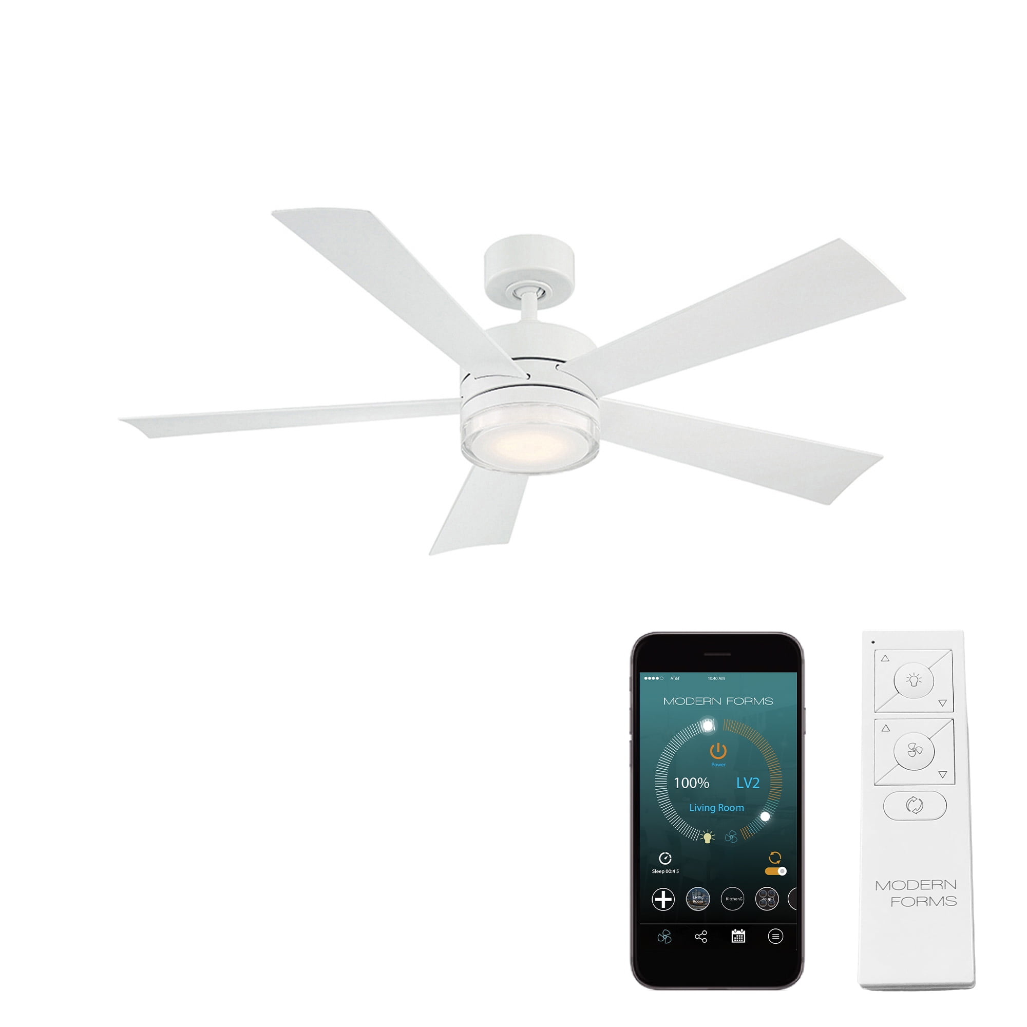 Free Shipping! Wynd Indoor and Outdoor 5-Blade Smart Ceiling Fan 52in ...