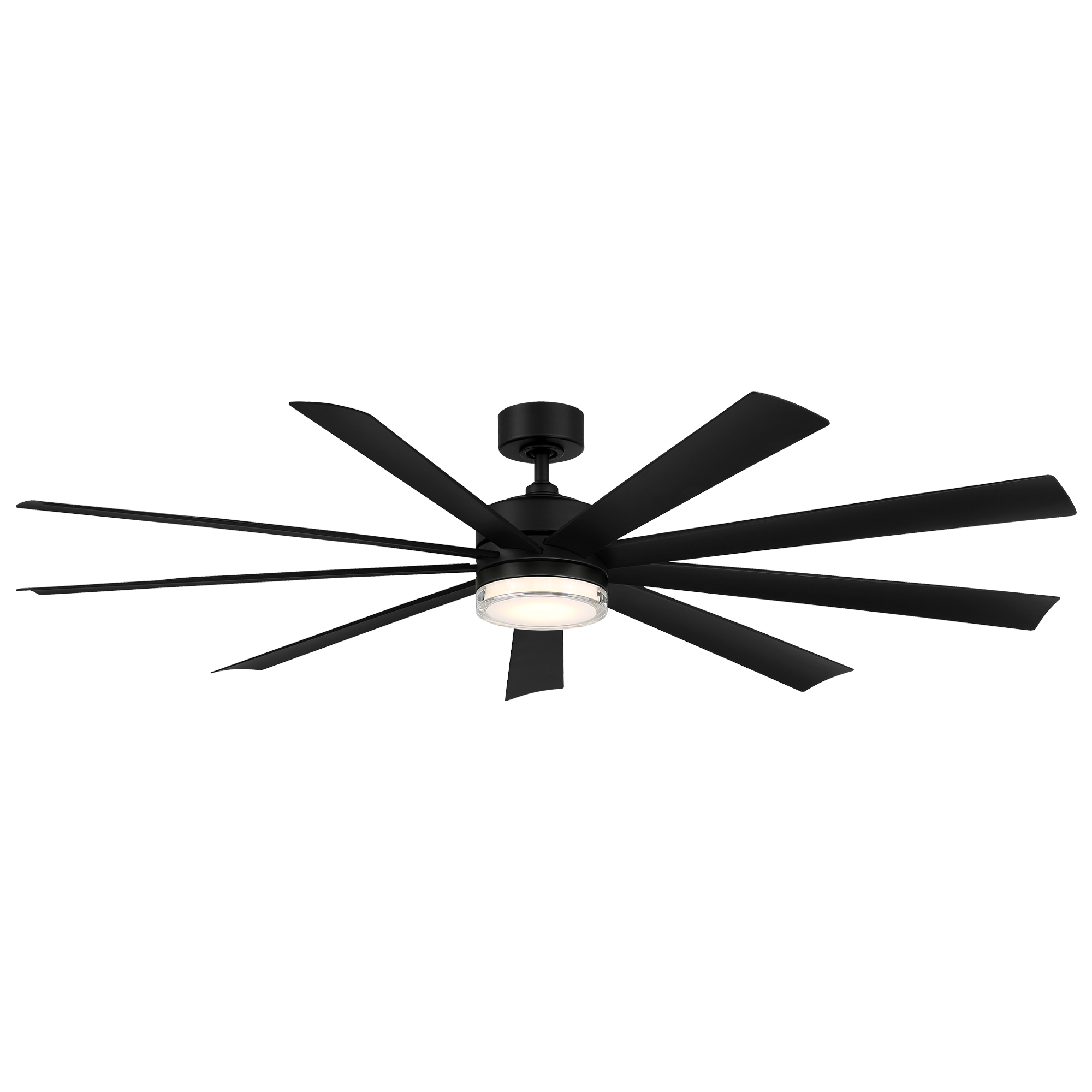 Hampton Bay Halwin 52 in. Integrated CCT LED Indoor/Outdoor Matte Black ... Hampton Bay Halwin 52 in. Integrated CCT LED Indoor/Outdoor Matte Black ...