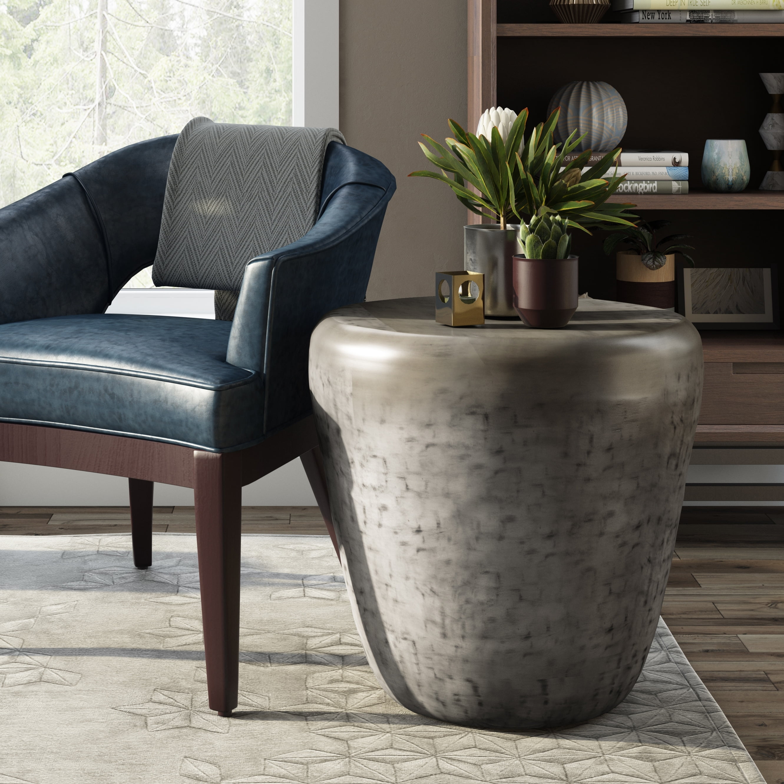 WyndenHall Beaton Industrial 20 inch Wide Metal Accent Side Table ...