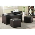 WyndenHall Franklin Contemporary Storage Ottoman Set - Walmart.com