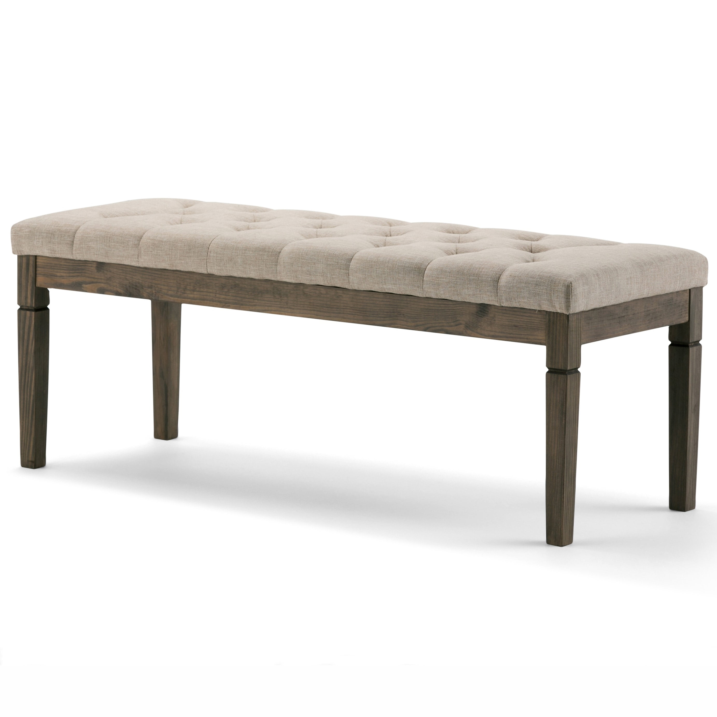 WyndenHall Hopewell 48 inch Wide Traditional Rectangle Ottoman Bench ...
