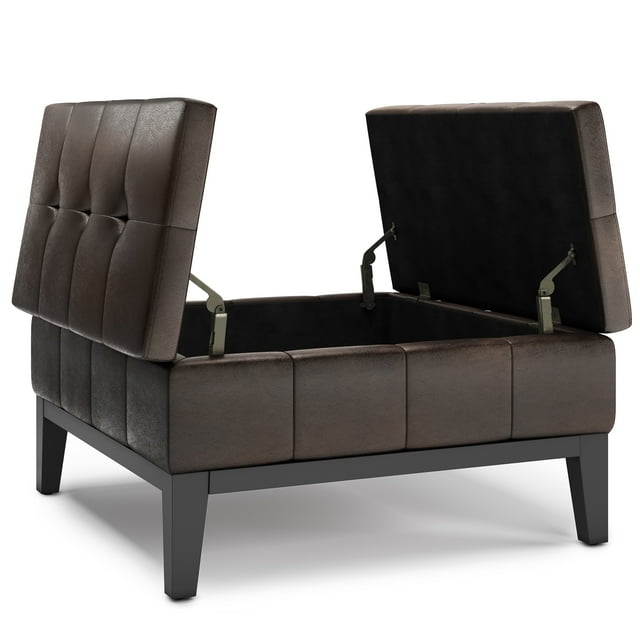 Wyndenhall Lancaster 36 In Wide Contemporary Square Table Ottoman