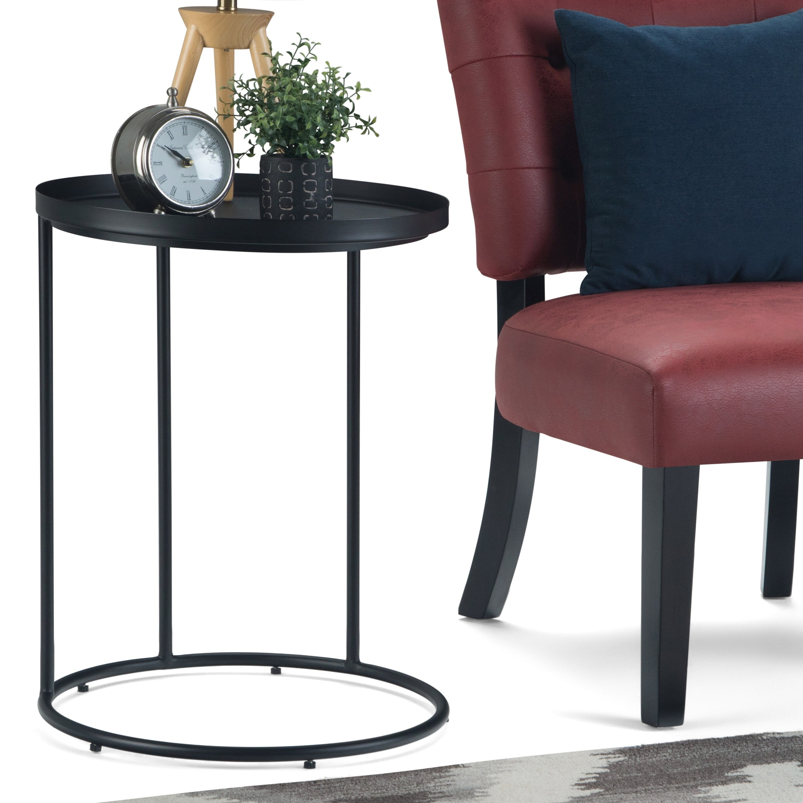 WyndenHall Lipton Industrial 18 inch Wide Metal Accent Side Table in ...