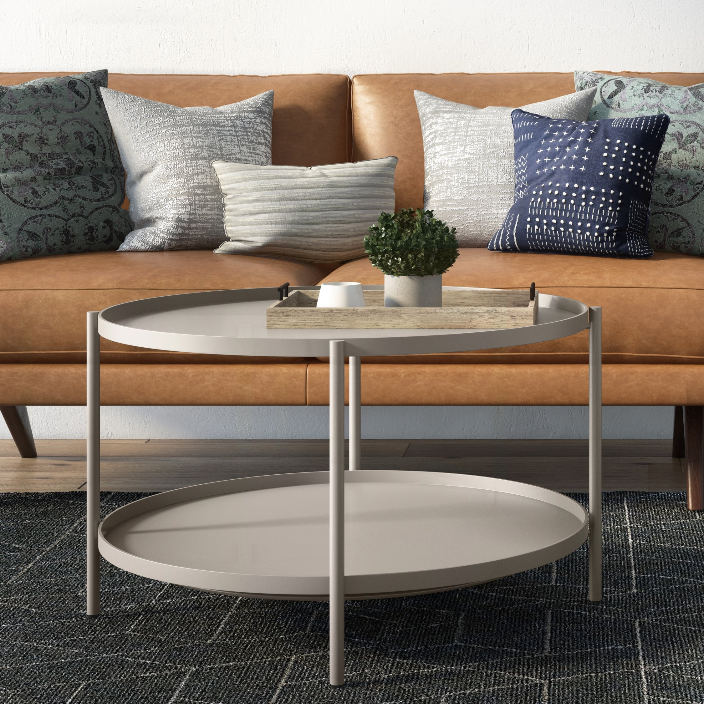 WyndenHall Lipton Industrial 32 inch Wide Metal Coffee Table - 31.5 "w ...