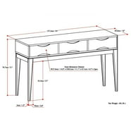 Simpli Home Draper SOLID HARDWOOD 57 inch Wide Mid Century Modern 8 ...