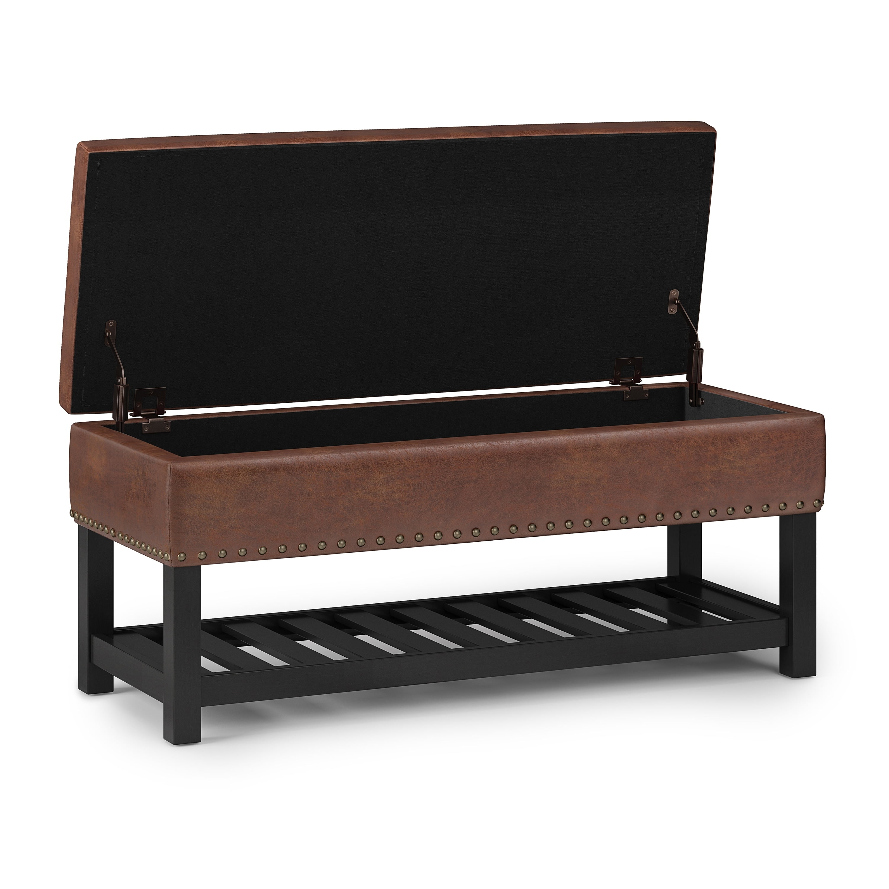 WyndenHall Riley 43 inch Wide Rectangle Ottoman Bench - 43 W x 17 D x ...