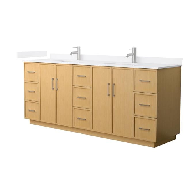 Wyndham Collection WCH747484DIOWQUNSMXX 84 in. Elan Double Bathroom ...