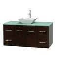 Wyndham Collection Centra 48 inch Single Bathroom Vanity in Espresso ...