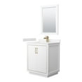 Wyndham Collection WCF111130SWZC2UNSM24 Icon 30" Free Standing Single ...