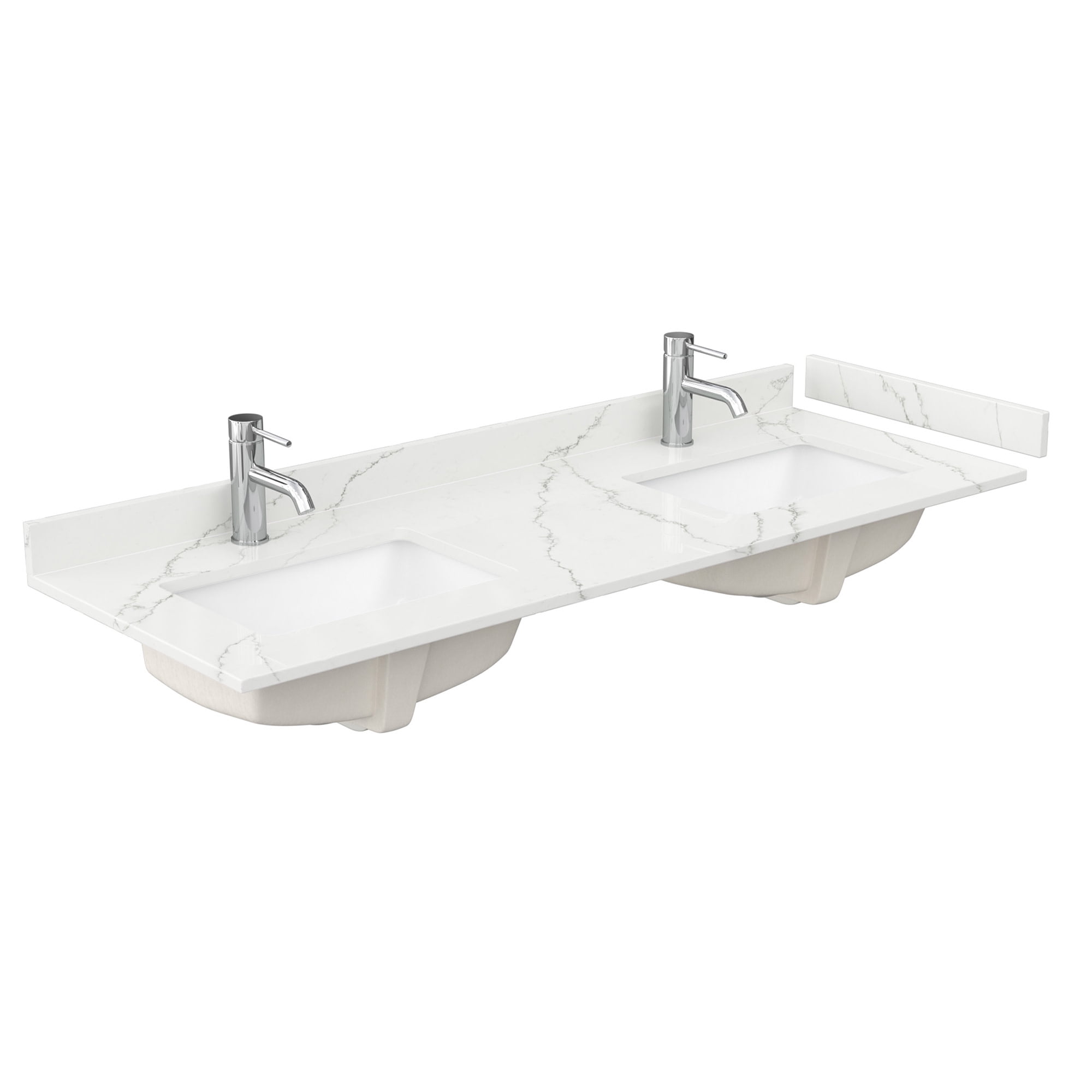 Wyndham Collection Wcfqc160dtopuns-Q 60" Quartz Vanity Top - Giotto ...