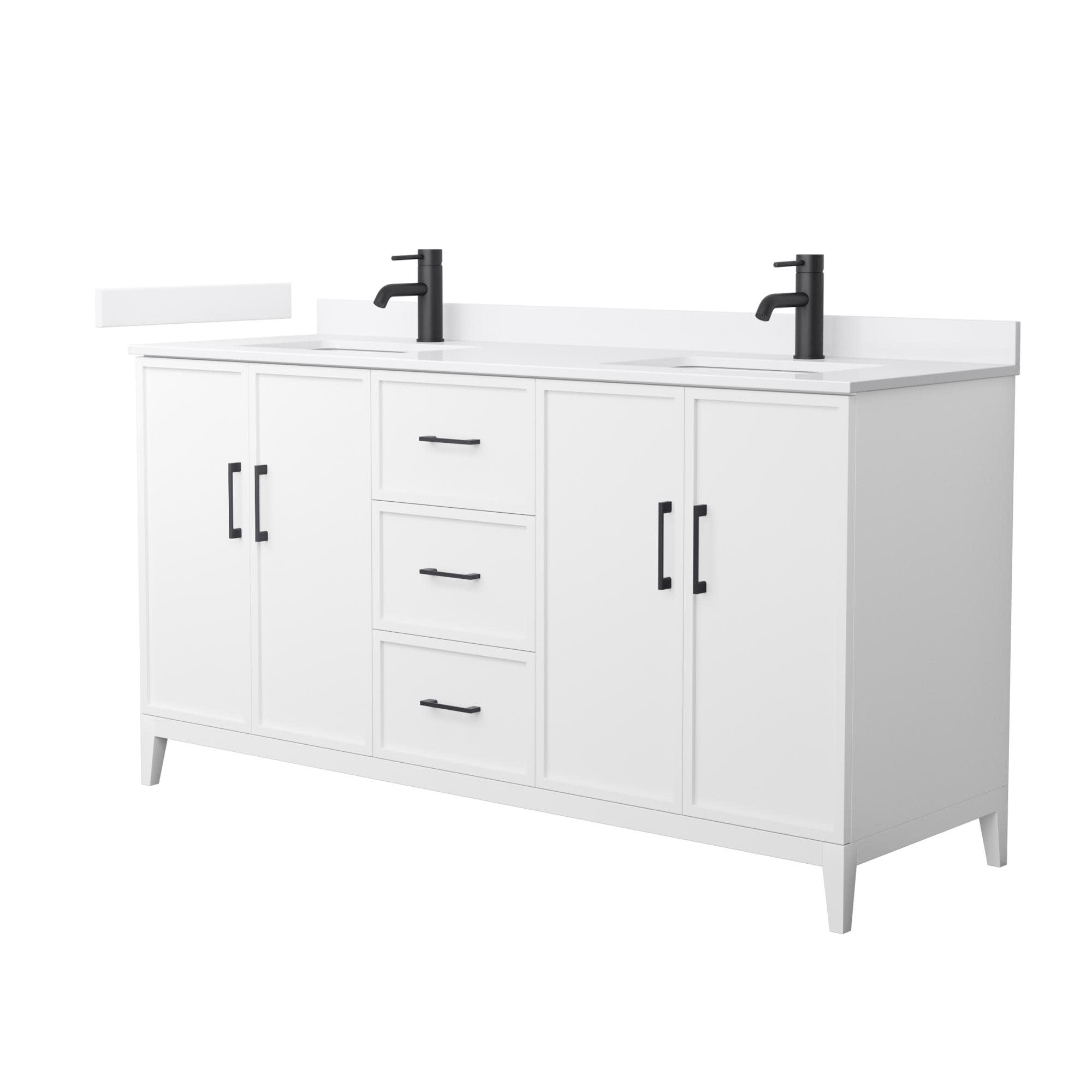 Wyndham Collection WCH717166DWBWCUNSMXX Elan 66" Free Standing Double ...