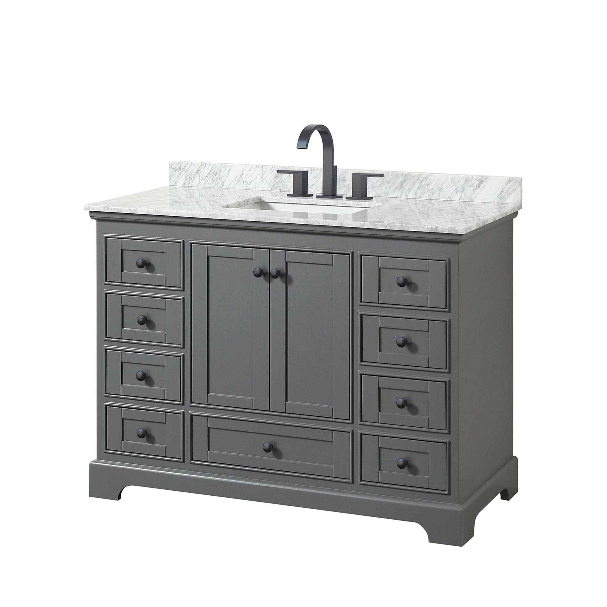 Wyndham Collection WCS202048SGBCMUNSMXX Deborah 48" Free Standing ...