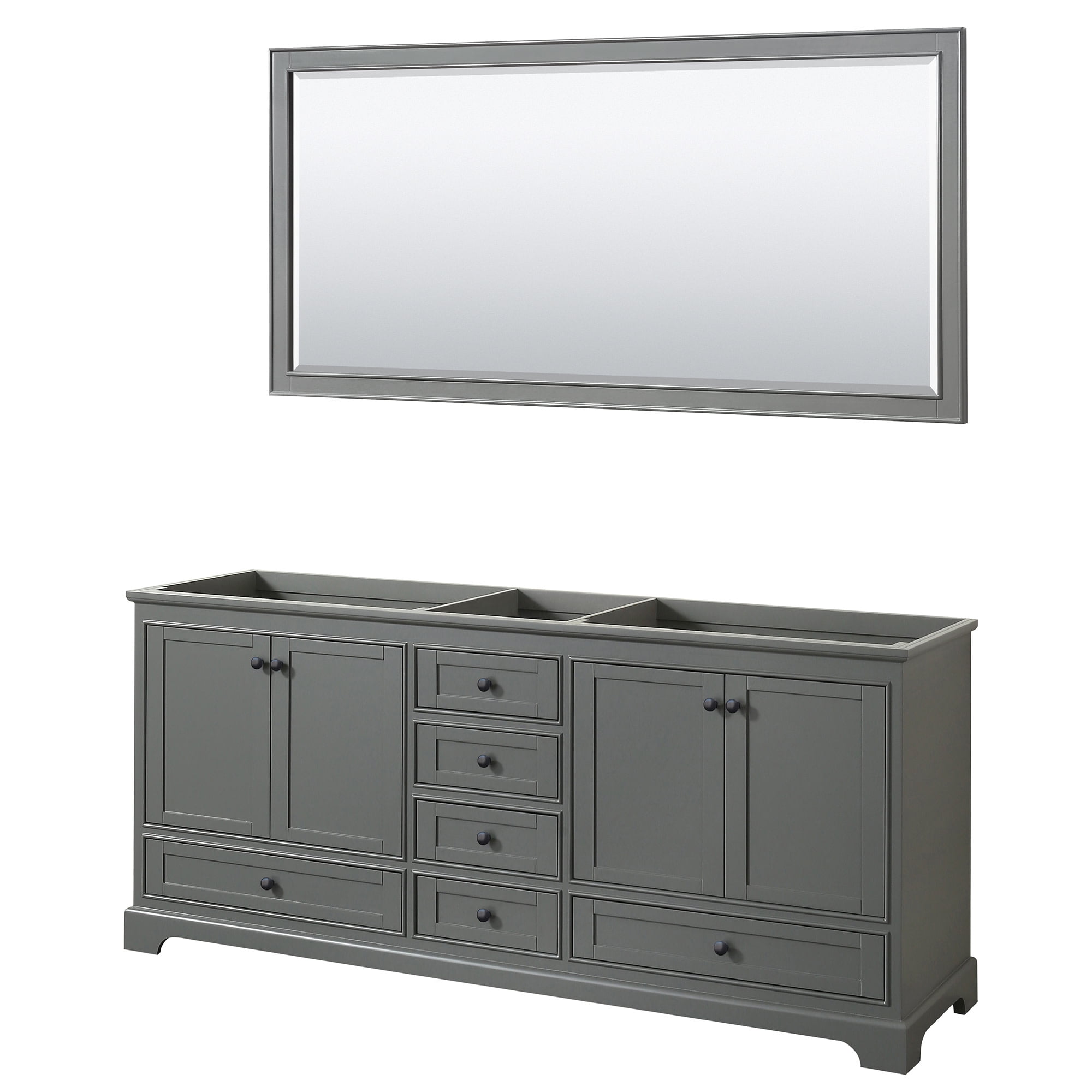 Wyndham Collection Wcs202080dcxsxxm70 Deborah 79" Double Free Standing ...