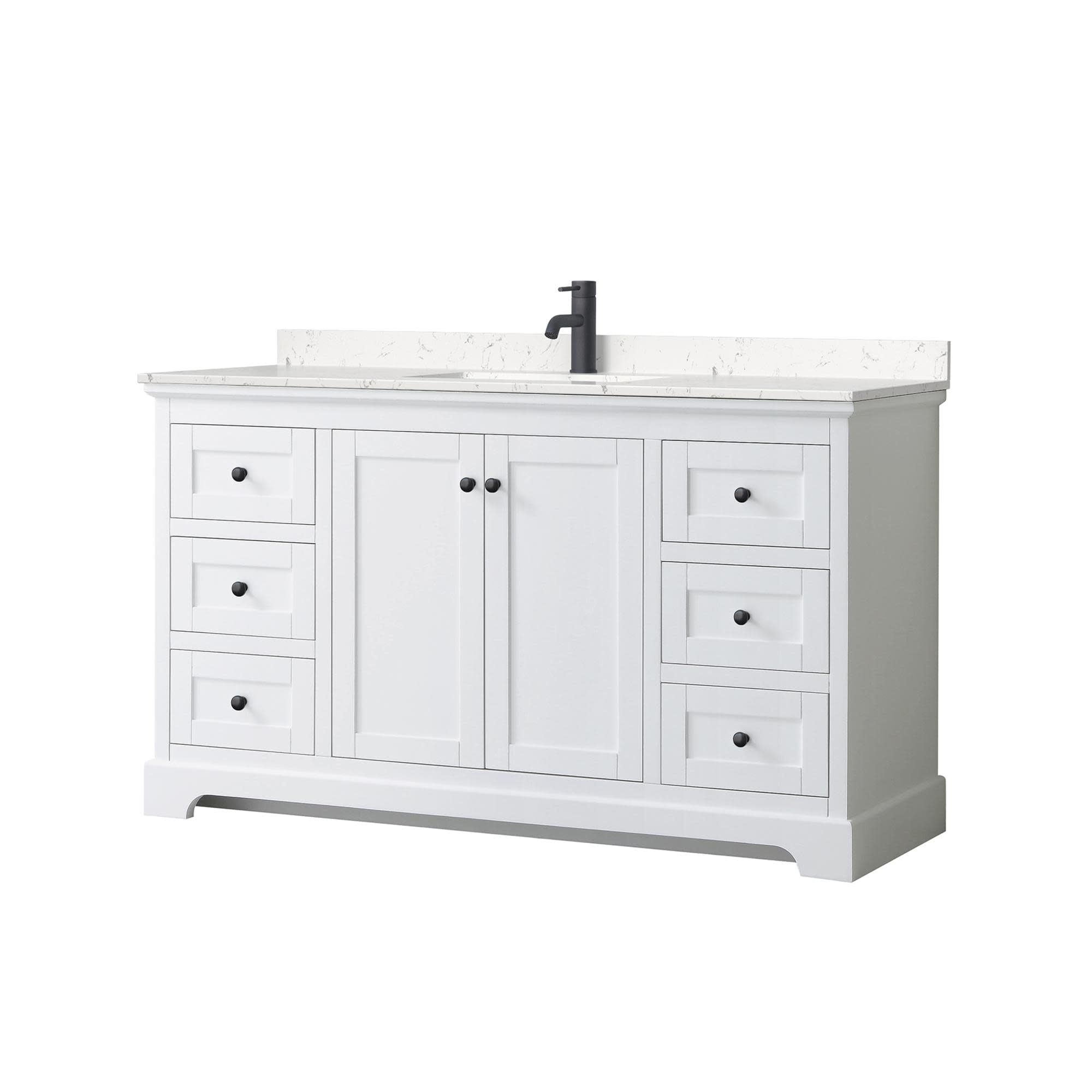 Wyndham Collection Wcv232360s-Vca-Mxx Avery 60" Free Standing Single ...