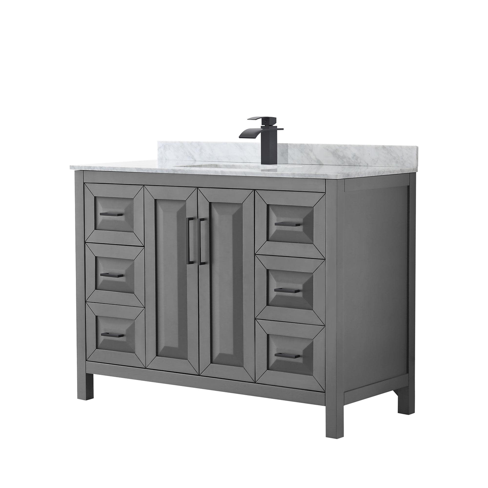 Wyndham Collection Wcv252548sunsmxx Daria 48" Free Standing Single ...