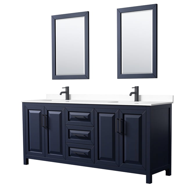 Wyndham Collection Wcv252580d-Vca-M24 Daria 80" Free Standing Double ...