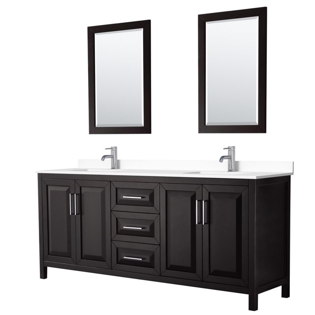 Wyndham Collection Wcv252580d-Vca-M24 Daria 80" Free Standing Double ...