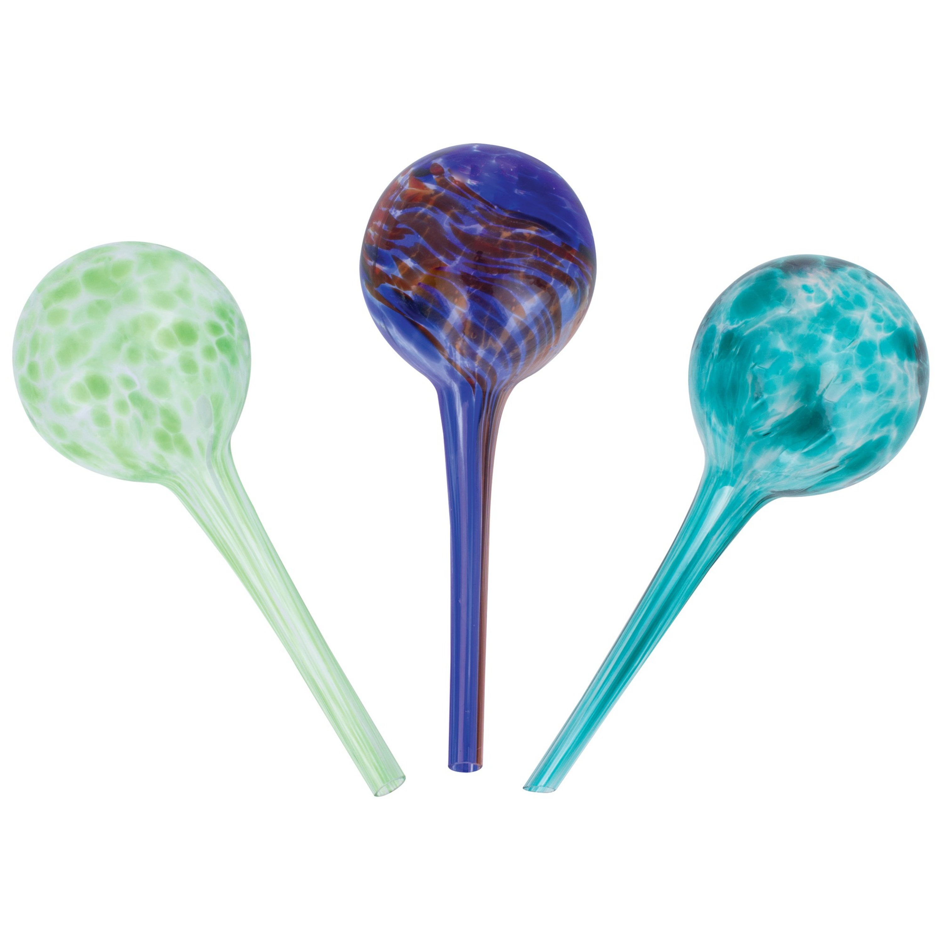 Wyndham House Outdoor Small Flower Watering Globe Set, 3-Piece Hand ...