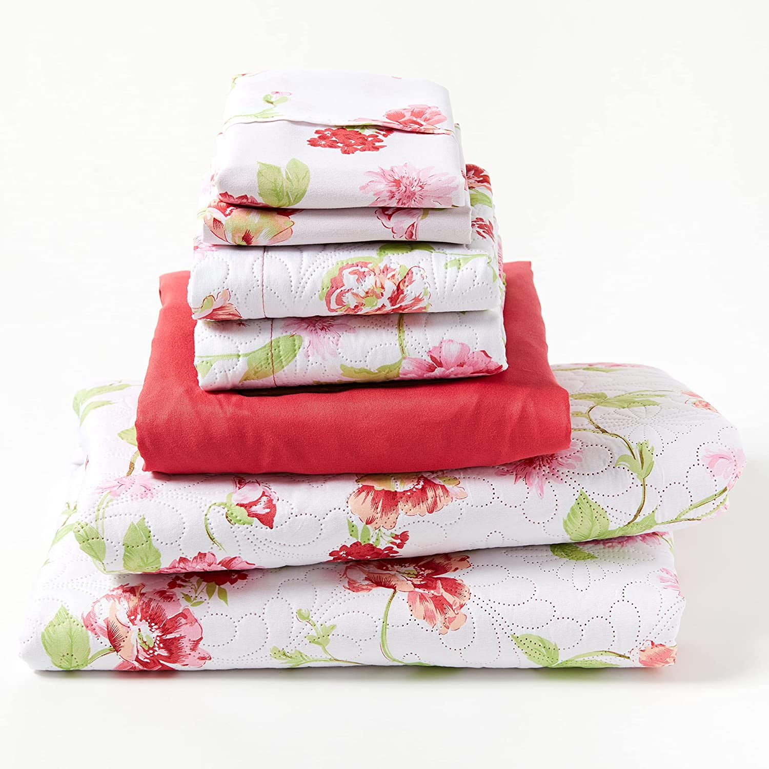 Wyndon King Quilt Bedding Set | 6 Piece Quilt Coverlet Bedspread Set ...